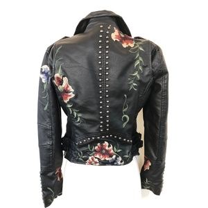 Blank NYC | Jackets & Coats | Blank Nyc Floral Leather Jacket | Poshmark
